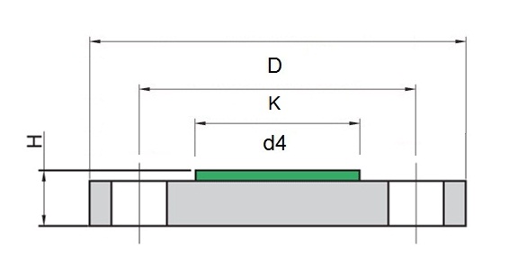BLIND FLANGE GA DRAWING — PTFE Lined Pipes and TEFLON Lined ValvesPTFE ...